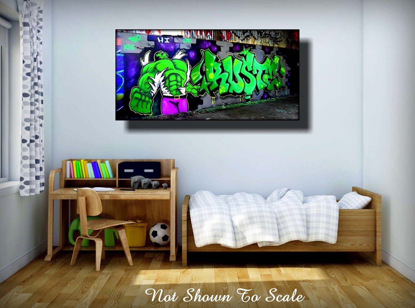 Incredible Hulk Graffiti Art on Canvas Graffiti Cartoon on - Etsy