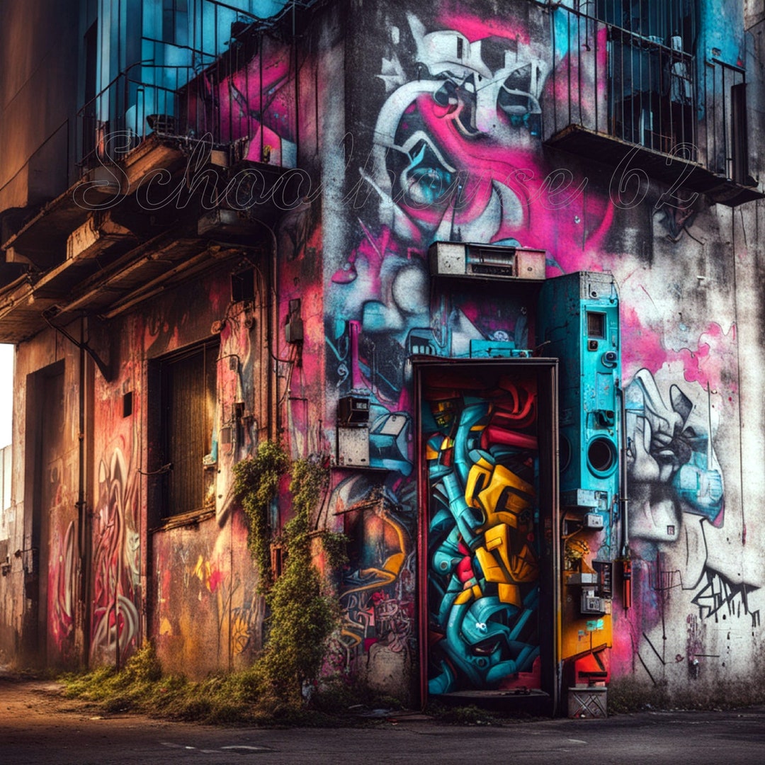 Graffiti at Sunset, Graffiti, Graffiti Art, Graffiti Art Canvas ...