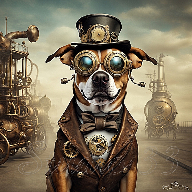 Steampunk Dog - Etsy