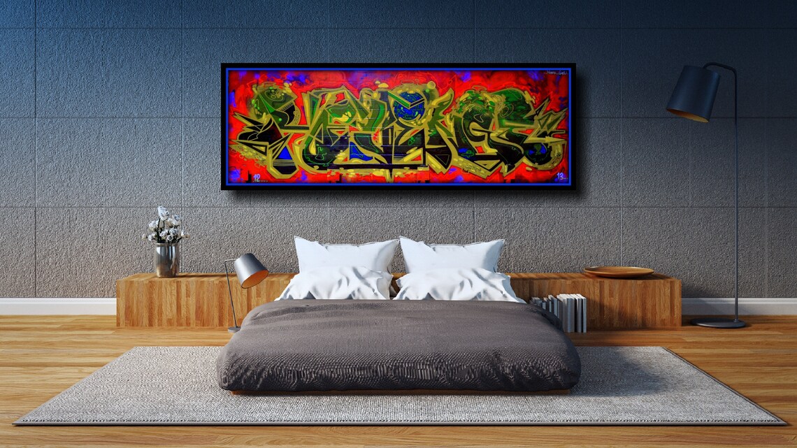 Graffiti Wall Art Large Graffiti Art Graffiti Art Canvas - Etsy