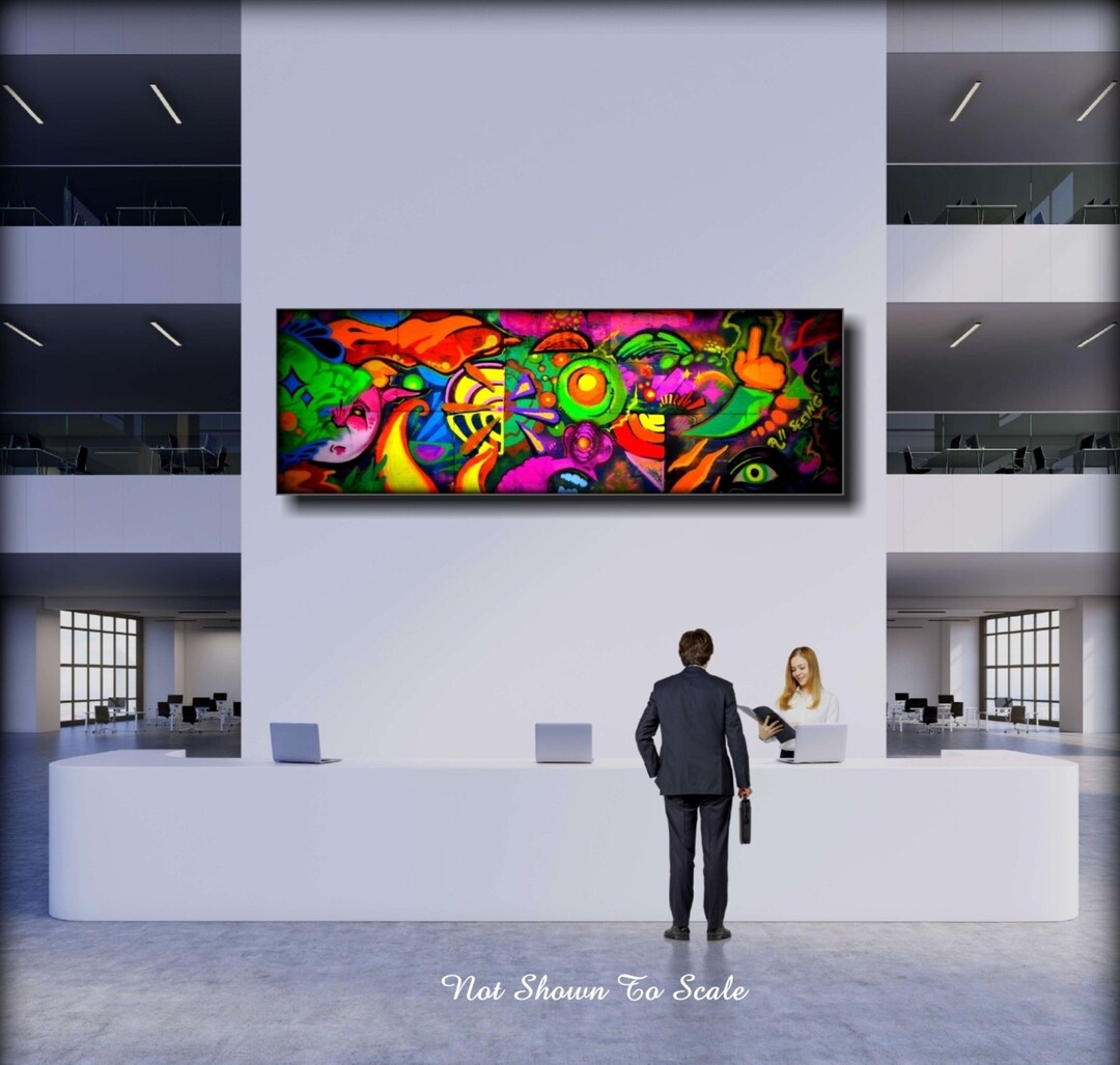 Original Abstract Graffiti Art, Large Graffiti Art, Street Art ...