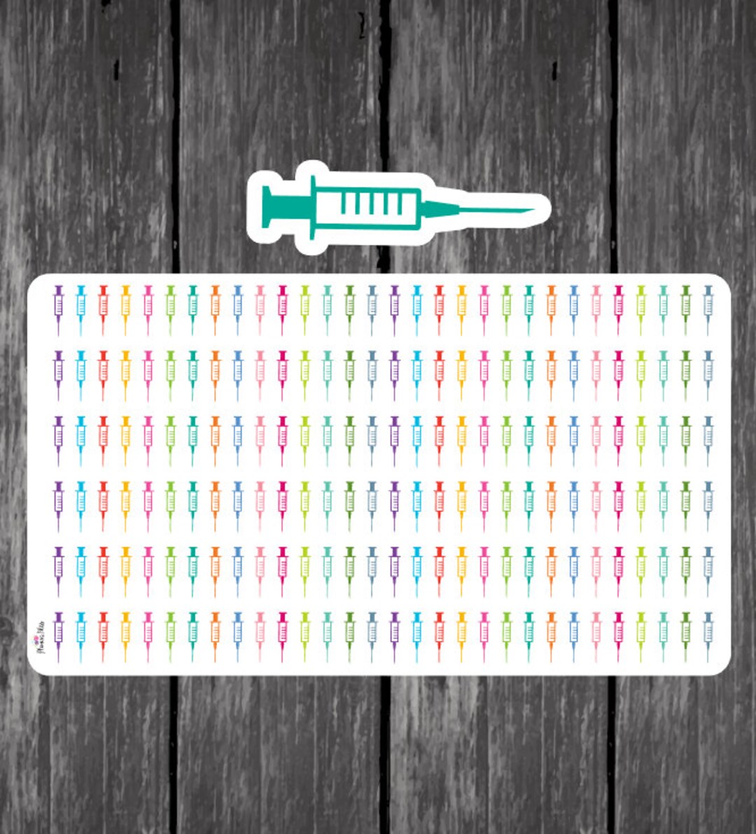 Injection Planner Stickers - Erin Condren, Kikki K, Filofax, Plum Paper ...