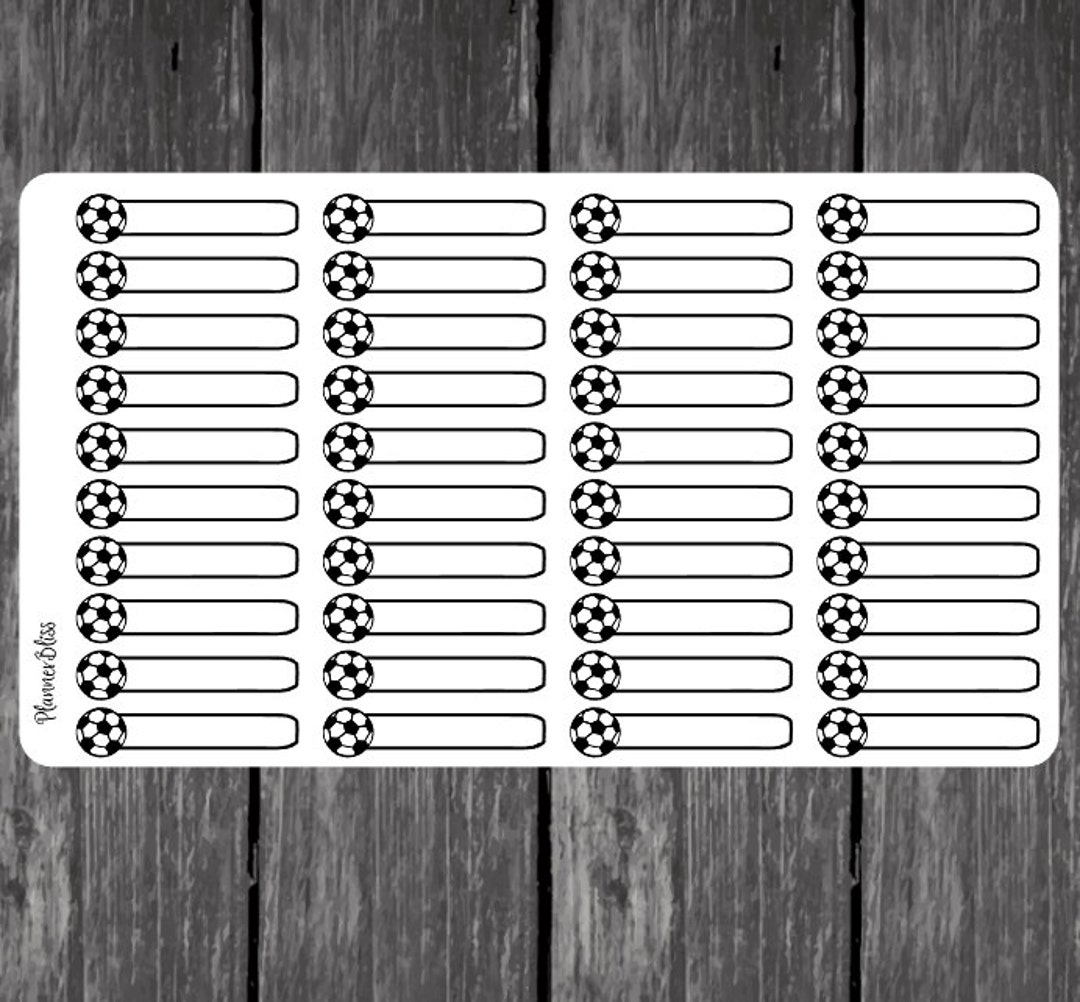 Soccer Practice Game Reminder Planner Stickers 40 Count Erin Condren ...
