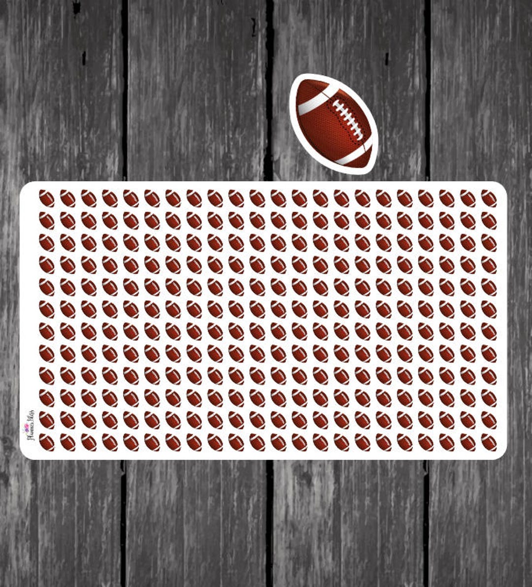 Mini Football Ball Planner Stickers - Erin Condren, Kikki K, Filofax ...