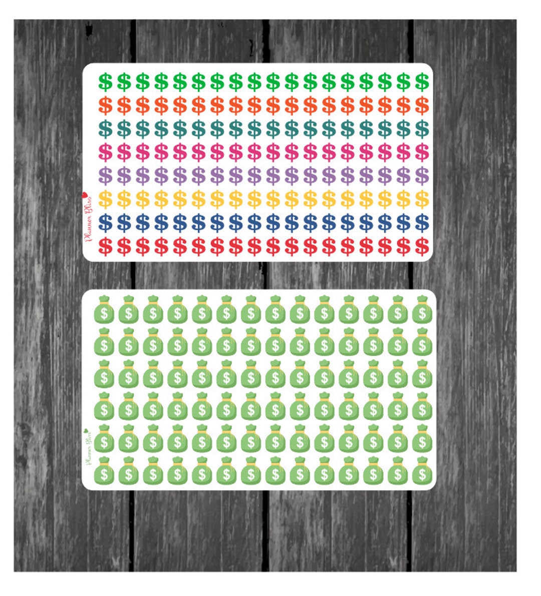 Cash Money Planner Stickers - Erin Condren, Kikki K, Filofax, Plum ...