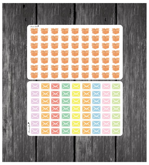 Mail Package Delivery Planner Stickers Erin Condren Kikki | Etsy