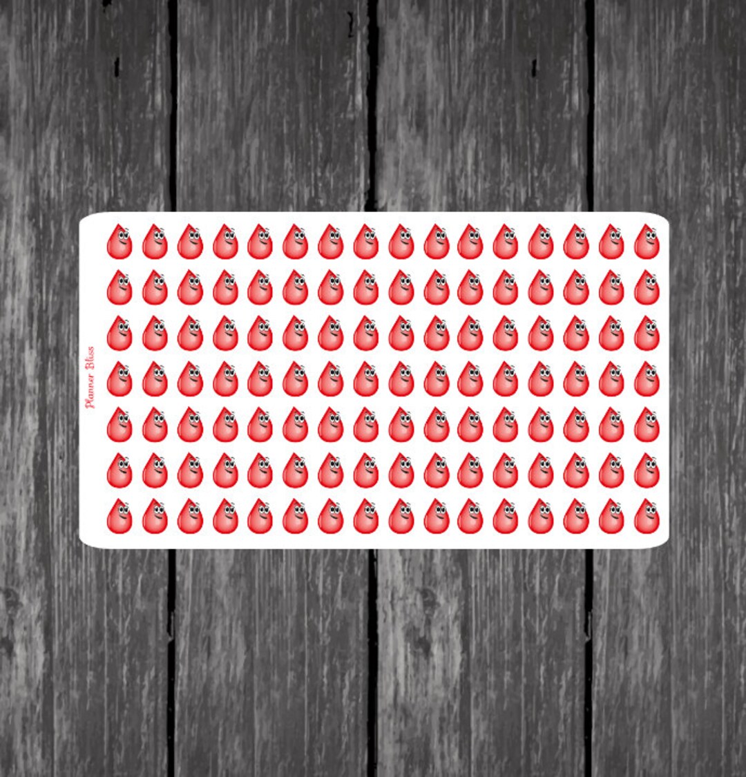 Period Tracker Planner Stickers - Erin Condren, Kikki K, Filofax, Plum ...
