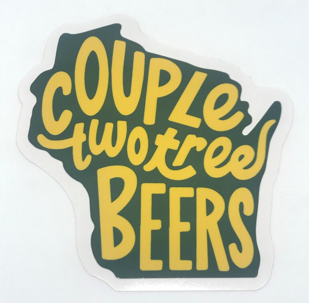 Couple Two Tree Beers Wisconsin Vinyl Sticker - Etsy