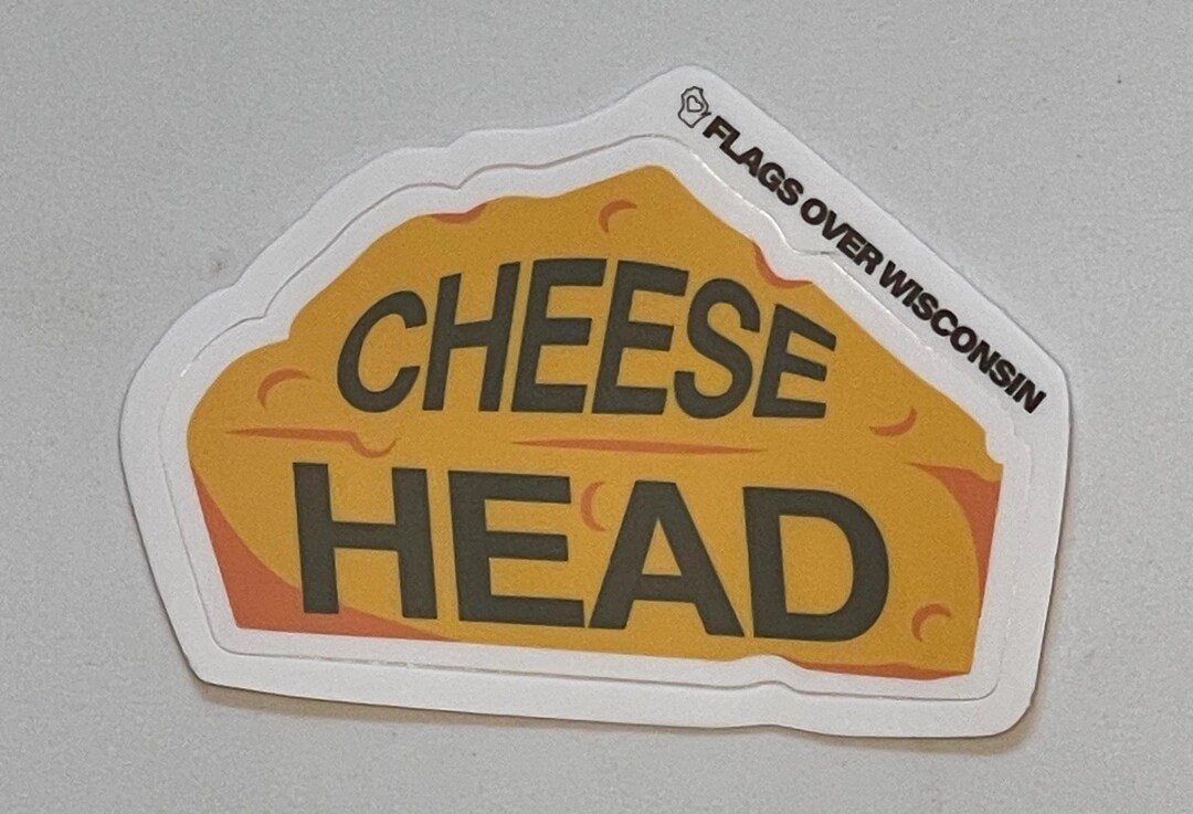 Wisconsin Cheesehead Vinyl Sticker - Etsy