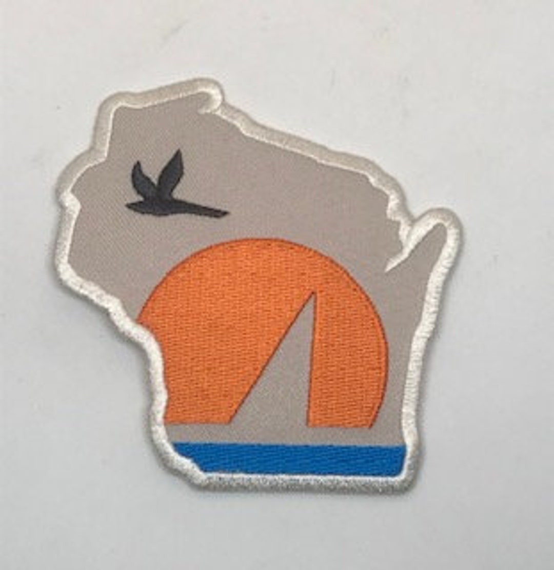 Wisconsin Sun & Sail Embroidered Patch - Etsy