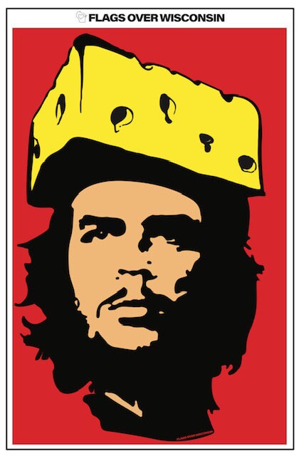 Che's Head | Cheese Guevara Vinyl Sticker |cheesehead | Funny Wisconsin ...