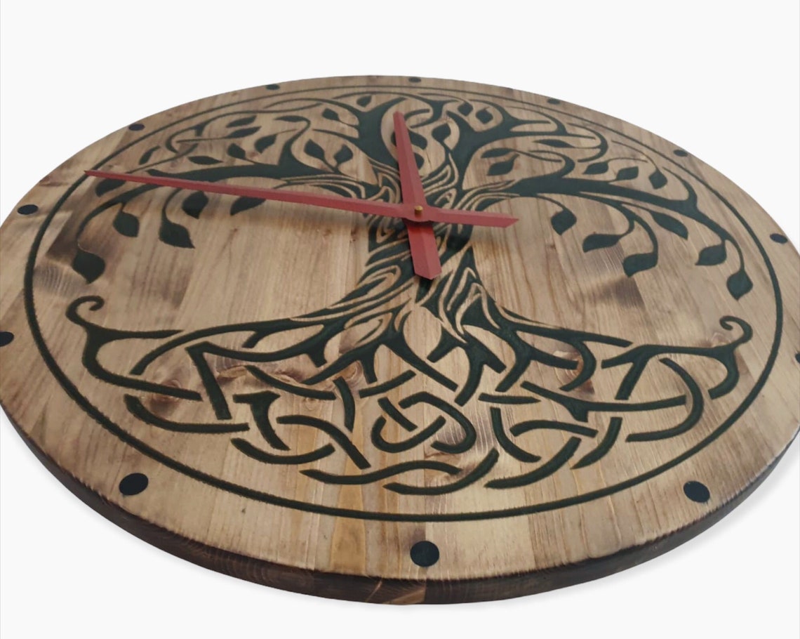 Big Tree of Life Wooden Wall Clock / Wall Decor / Home - Etsy