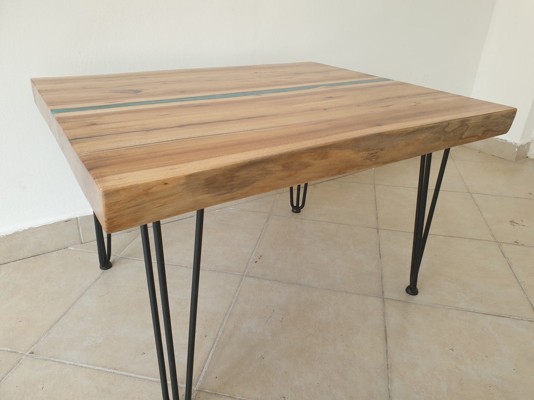 Wooden Ash and Resin Coffee Table Decoration Table Unique Coffee Table ...