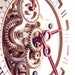 Wooden Wall Clock Lily | Steampunk Pendulum Clock | Wooden Gears Clock ...