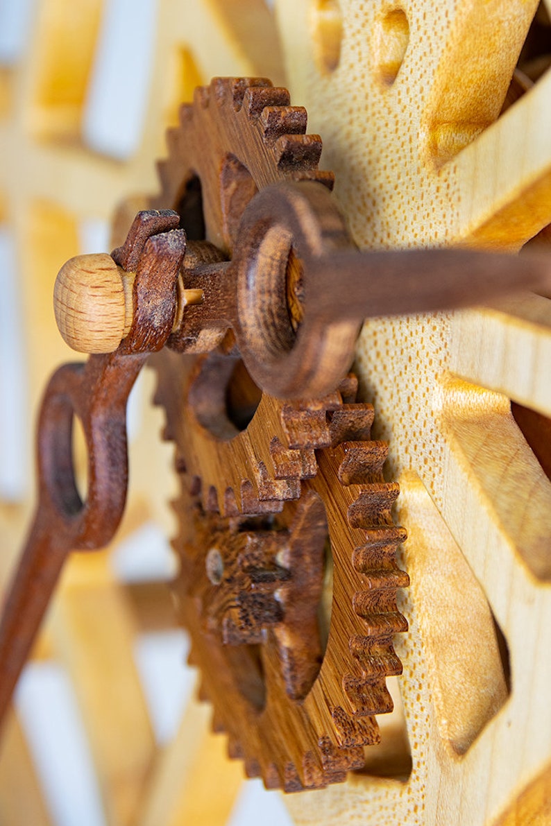 Wooden Wall Clock Spider Steampunk Pendulum Clock Wooden - Etsy UK