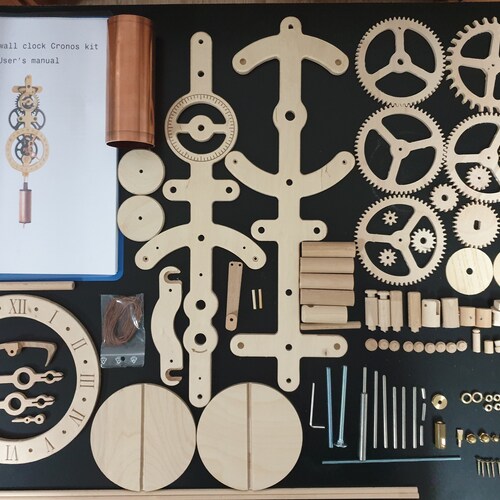 NONUS Wooden Clock Kit - Etsy