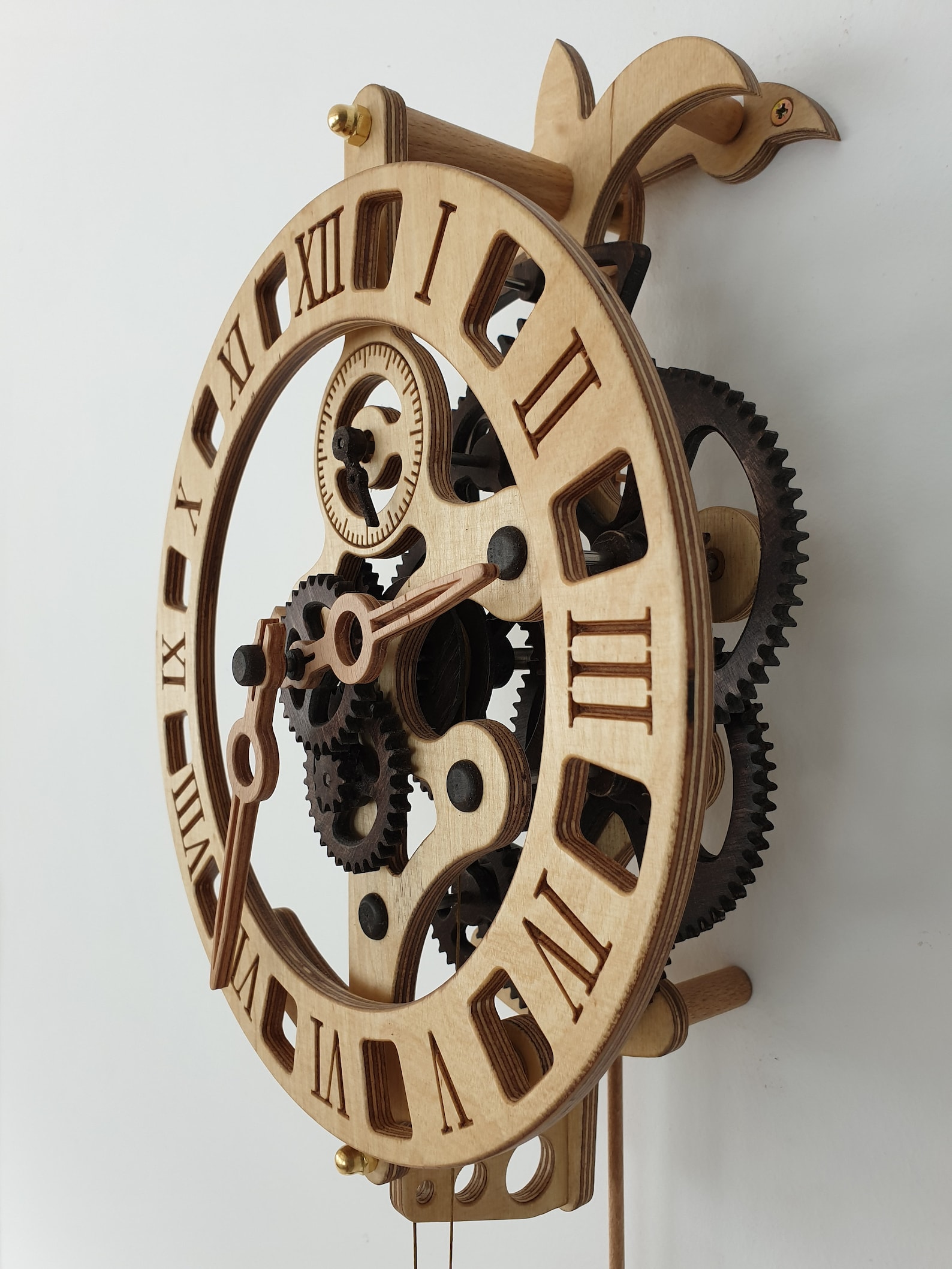 Wooden Wall Clock LILY Kit DIY Project Kit Pendulum - Etsy