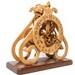 Wooden Table Clock Steampunk Pendulum Clock Wooden Gears Clock Gift for ...