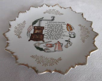 Kitchen prayer plate | Etsy