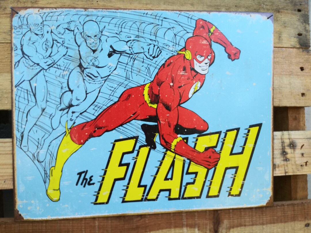 The Flash Tin Sign - Etsy