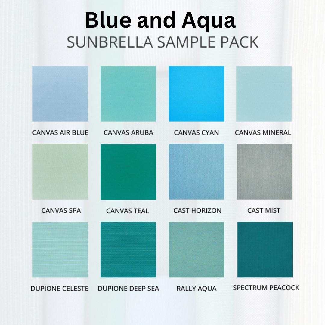 Choose by Collections -sunbrella Sample Packs -10 Fabric Samples -- Indoor / Outdoor Upholstery ...