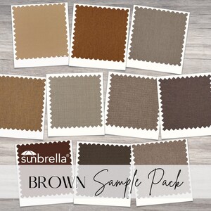 Sunbrella Sample Pack Brown Theme Fabric Samples Sunbrella Fabric Collections Indoor / Outdoor ...