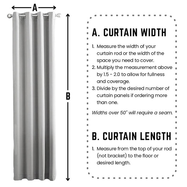 Custom Sunbrella Curtain Panel With Back Tabs Custom Length - Etsy