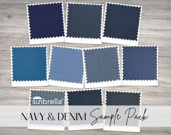 Sunbrella Sample Pack Farmhouse Theme Fabric Samples Sunbrella Fabric Collections Indoor ...