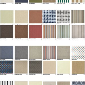 Sunbrella Fabric Samples - Sunbrella Upholstery Collections - 10 Fabric ...