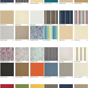 Sunbrella Fabric Samples - Sunbrella Upholstery Collections - 10 Fabric ...