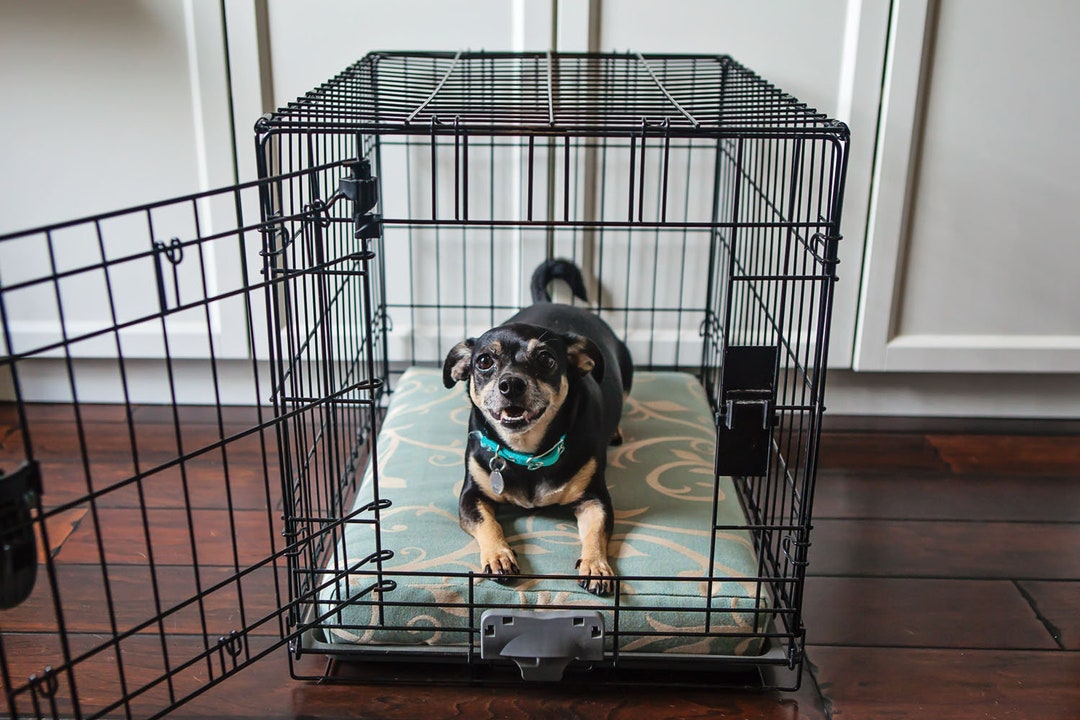 Dog Crate Cushion SM Sunbrella Cushion Sunbrella Dog Pad Dog Kennel Pad ...