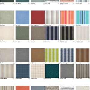 Sunbrella Fabric Samples - Sunbrella Upholstery Collections - 10 Fabric ...