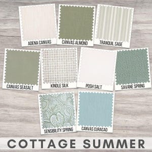 Sunbrella Sample Pack Cottage Summer Fabric Samples Sunbrella Fabric ...