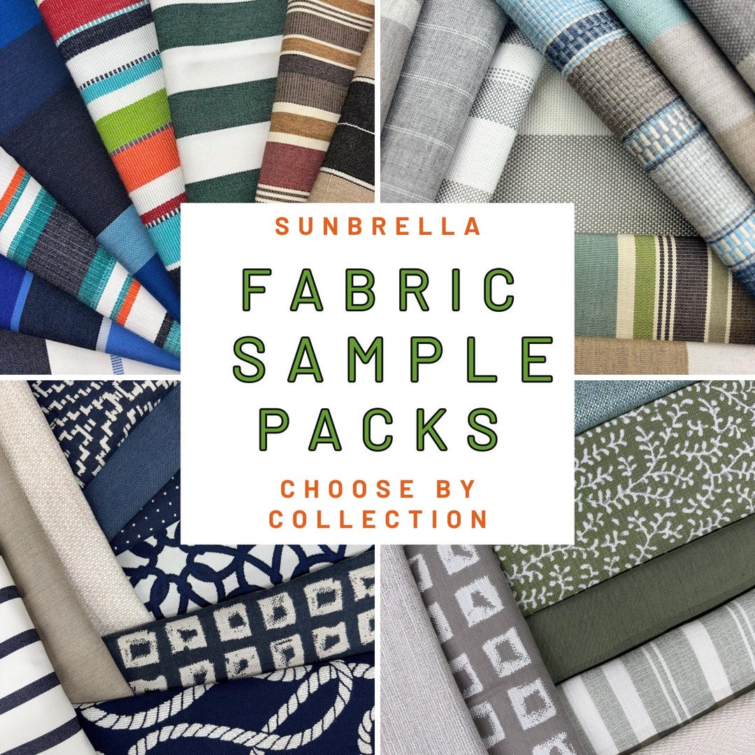 Choose by Collections -sunbrella Sample Packs -10 Fabric Samples -- Indoor / Outdoor Upholstery ...