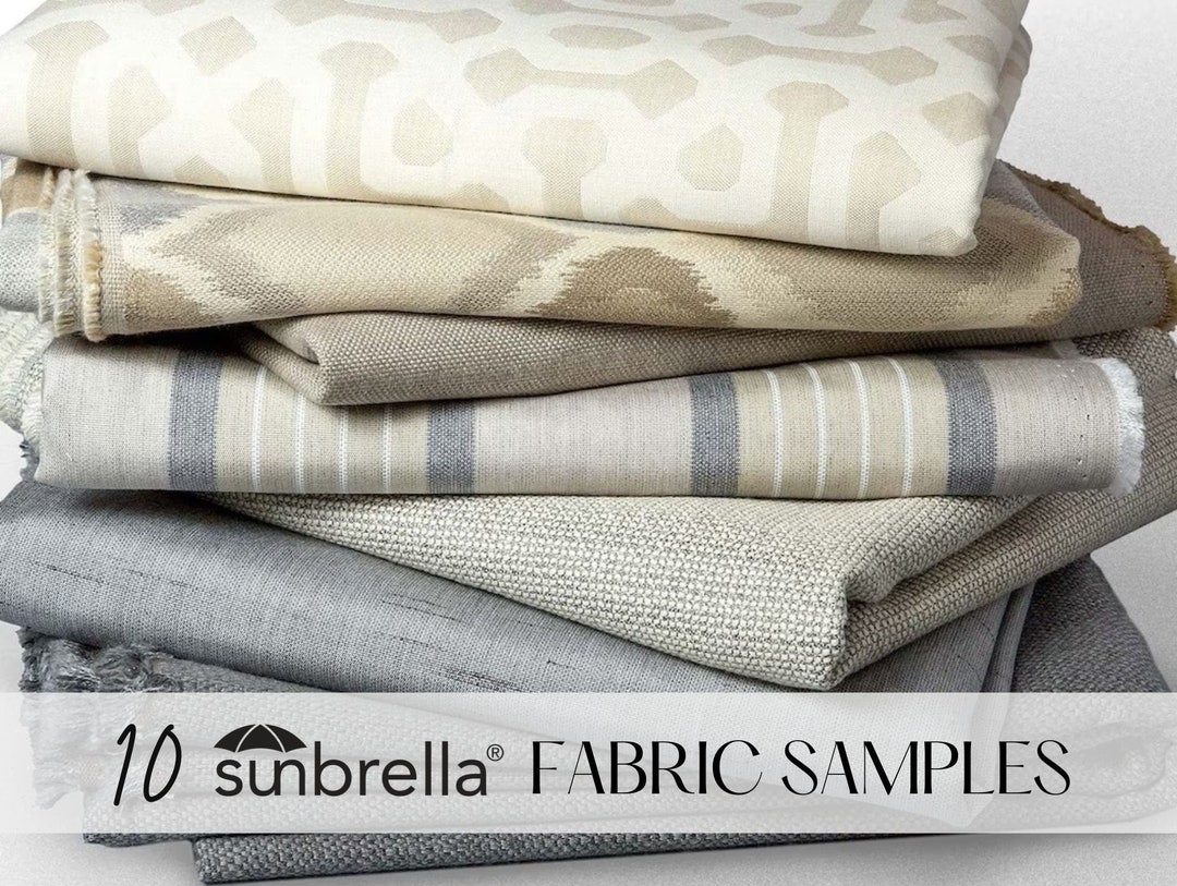 Sunbrella Fabric Samples - Sunbrella Upholstery Collections - 10 Fabric ...