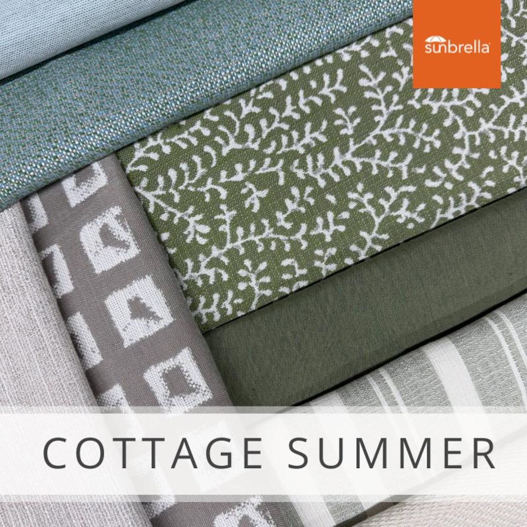 Sunbrella Sample Pack - Cottage Summer - Fabric Samples - Sunbrella Fabric Collections - Indoor ...