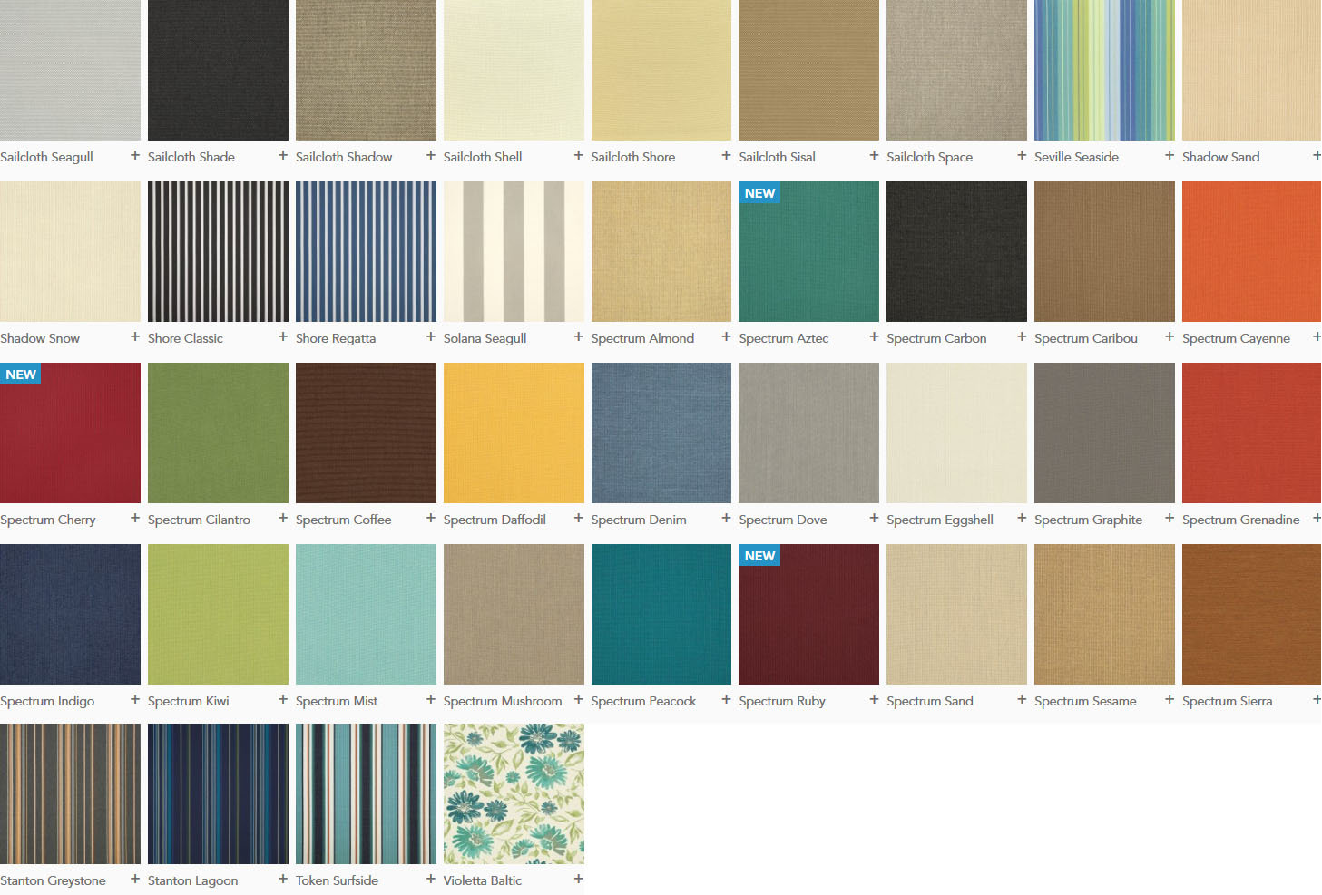 Sunbrella Fabric Samples Sunbrella Elements / Makers | Etsy