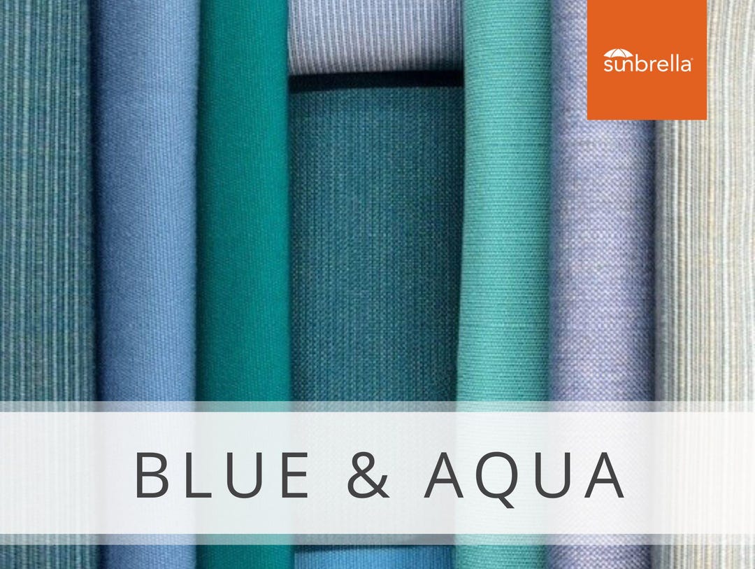 Sunbrella Sample Pack - Blue / Aqua - Fabric Samples - Sunbrella Fabric ...