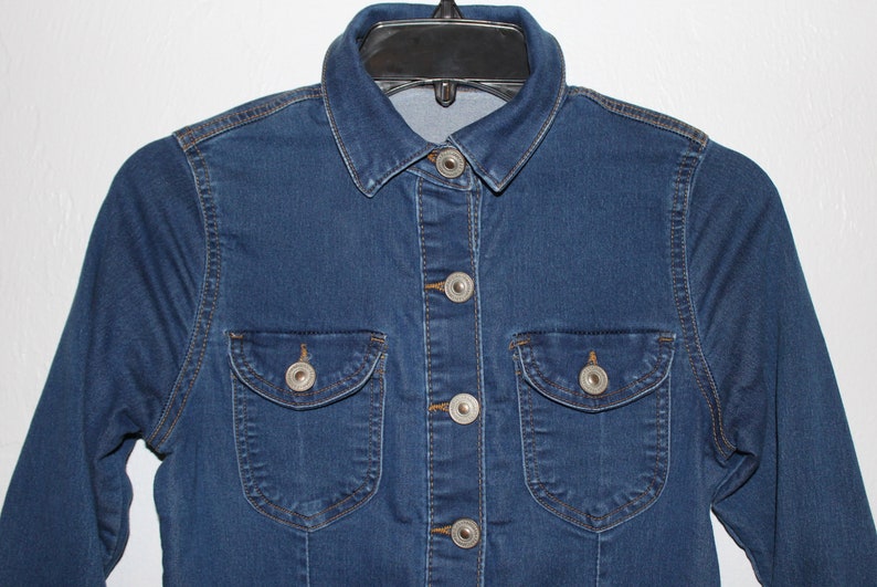 Fitted Denim Mini Dress | Slim Fit Button Down Jean Shirt Dress ...