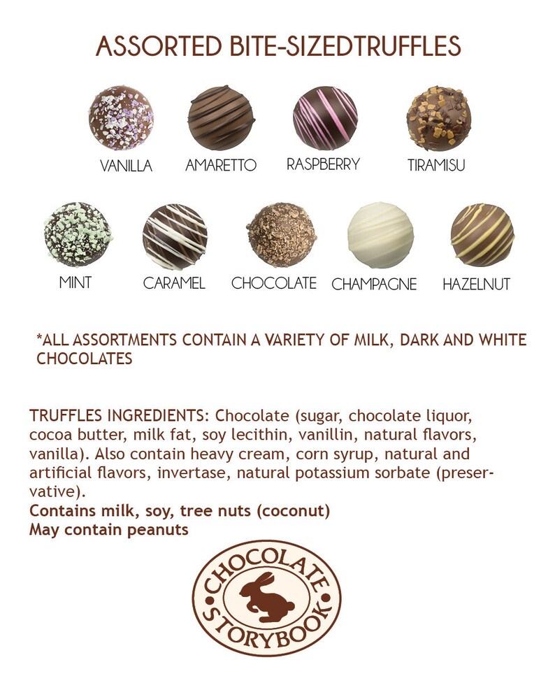 Truffles Assortment Gift Box - Etsy