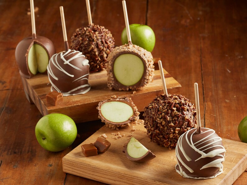 Chocolate Caramel Apple Trio Gift Set - Etsy