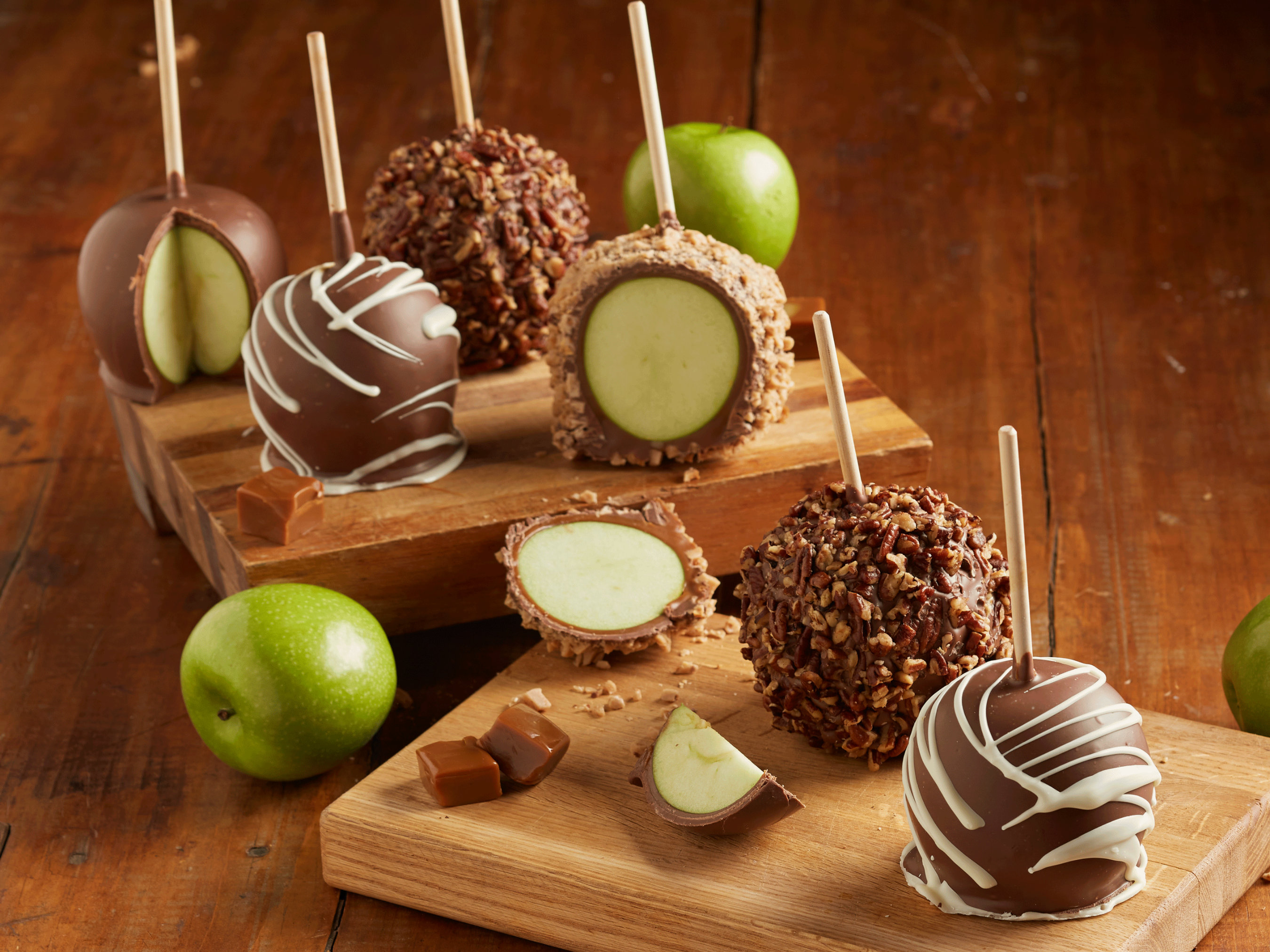 Chocolate Caramel Apple Trio Gift Set - Etsy