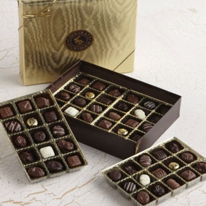 Gold Wrapped Chocolate Assortment Gift Box - Etsy