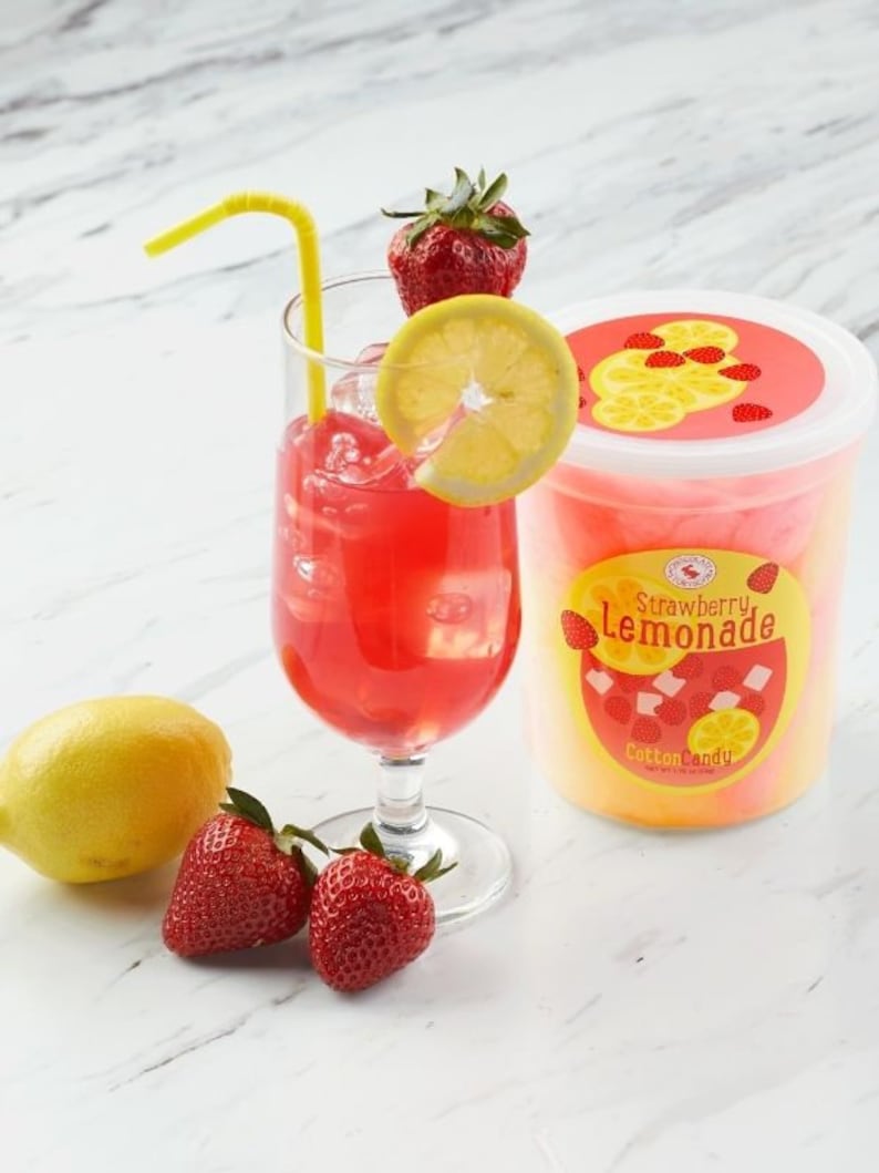 Strawberry Lemonade Cotton Candy - Etsy