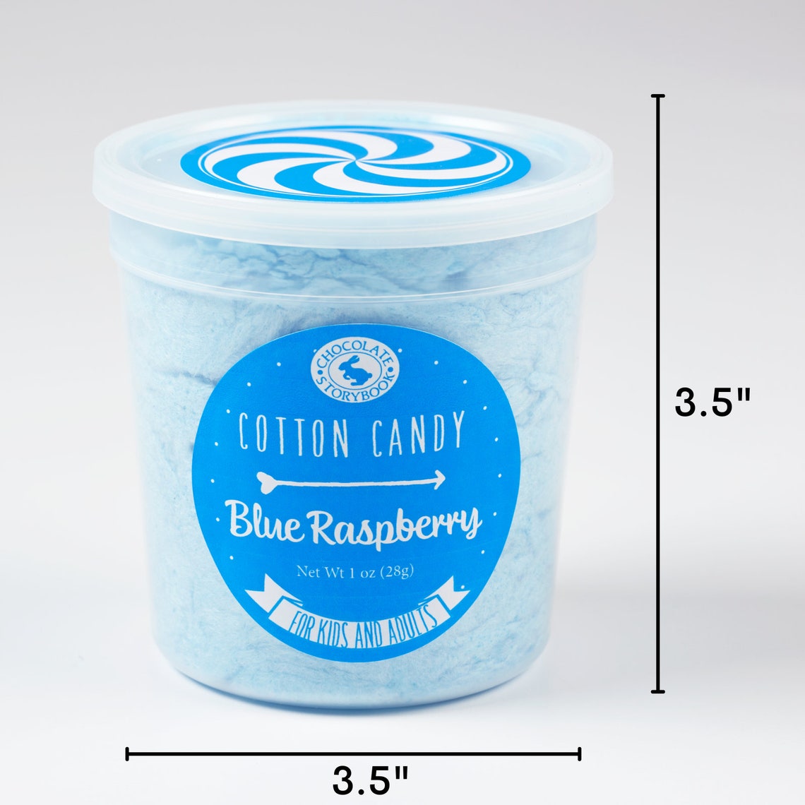 Blue Raspberry Cotton Candy Favor Size (gift Sets of 4, 10, 25, 50, 80 ...