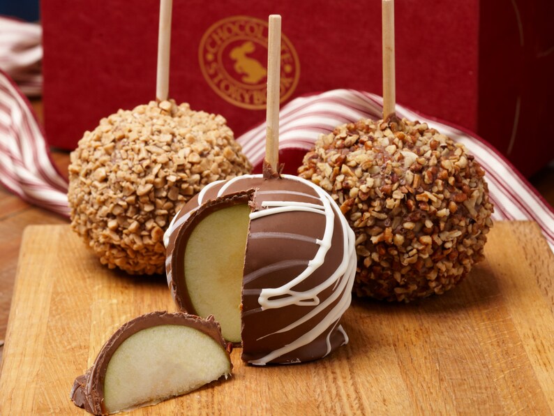 Chocolate Caramel Apple Trio Gift Set - Etsy