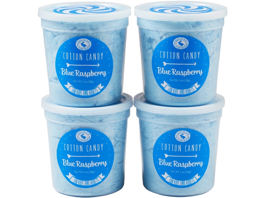 Blue Raspberry Cotton Candy Favor Size (gift Sets of 4, 10, 25, 50, 80 ...