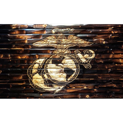 Classic United States Marine Corps EGA Flag Custom Made 12x23 - Etsy