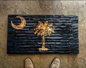 South Carolina European Deer Mount Plaque - Personalized - Any State - Etsy