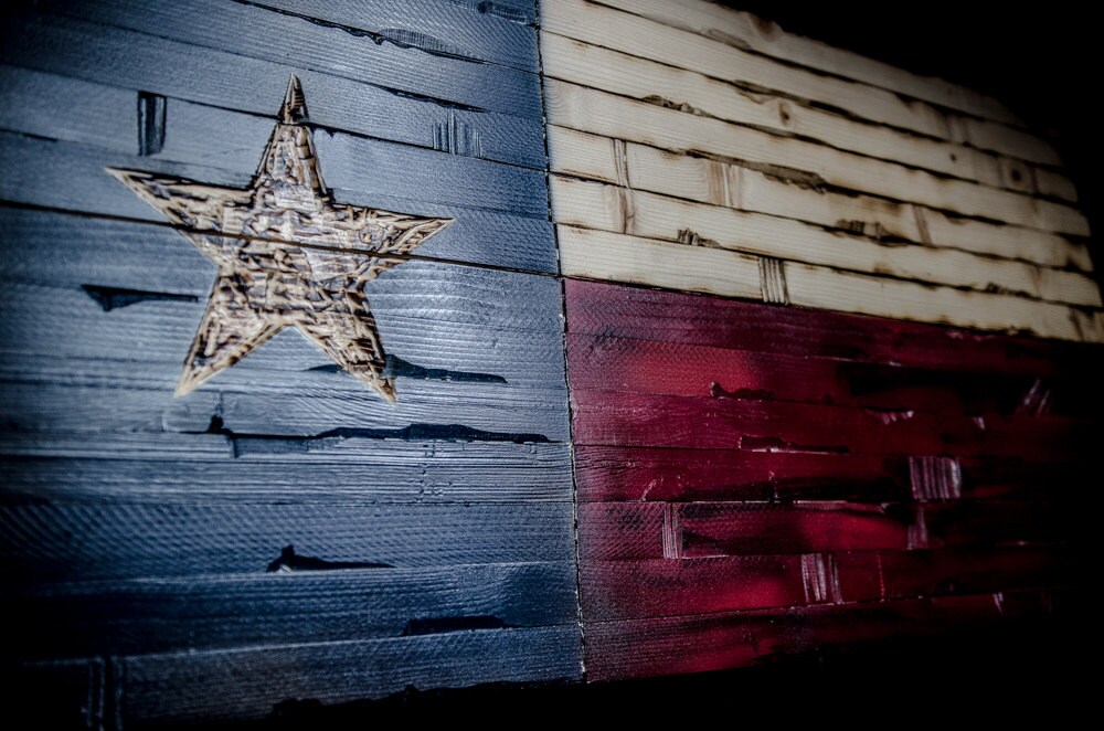 Texas State Flag Rustic Texas Flag Texas Flag Distressed - Etsy